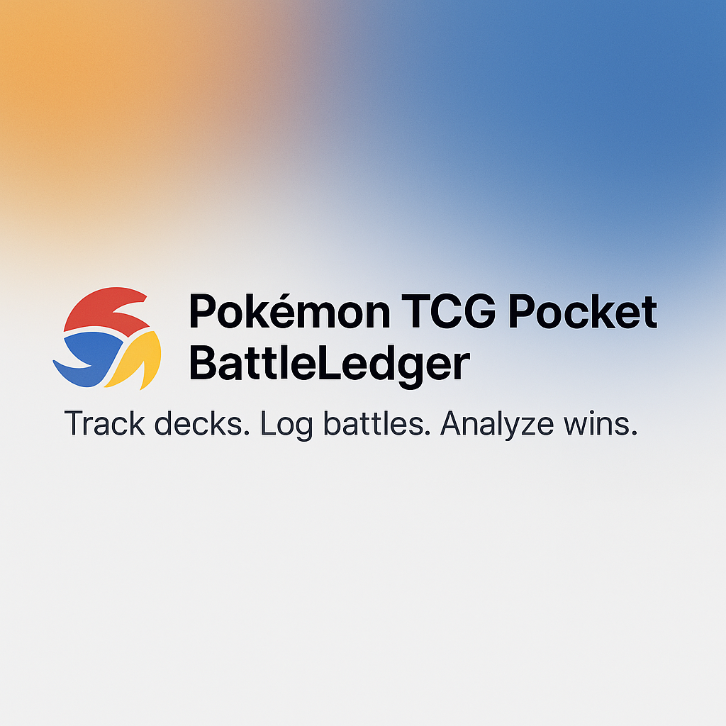 Pokémon TCG Pocket BattleLedger – Deck Tracker & Battle Logger